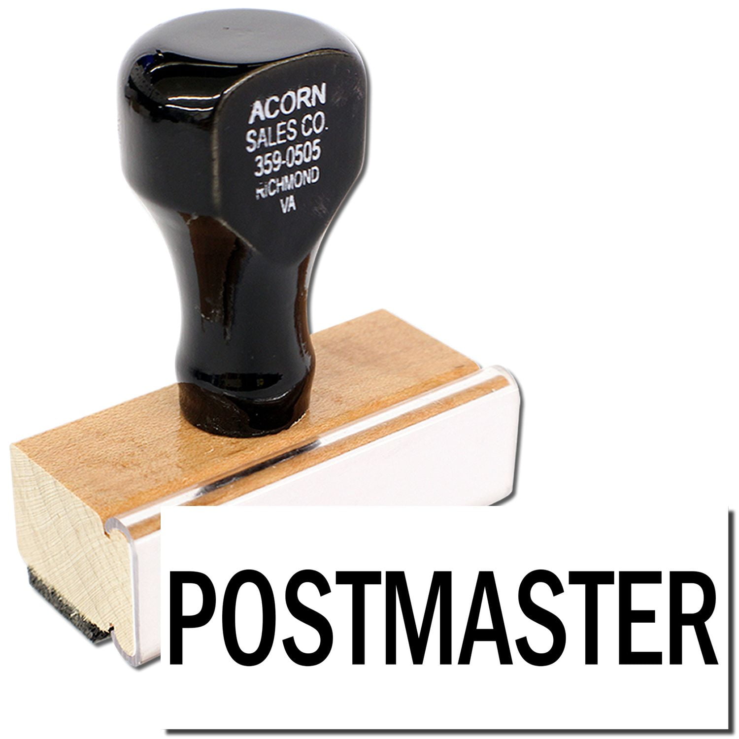 Large Postmaster Rubber Stamp, Wooden Handle Rubber Stamp, Laser ...
