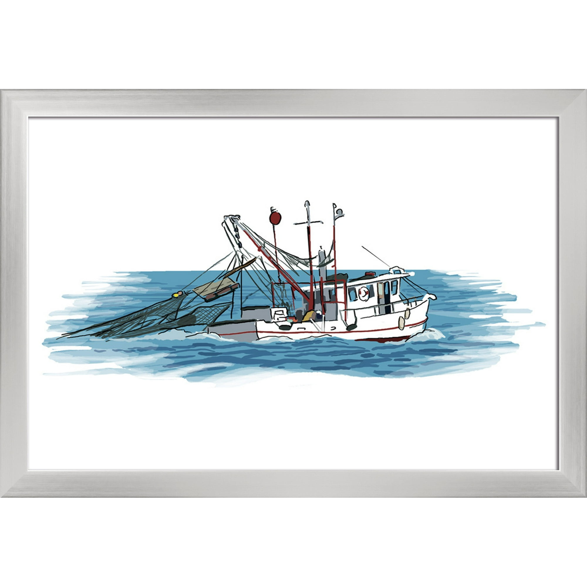 Shrimp Boat Drawing
