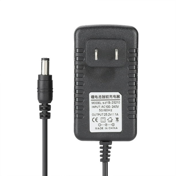 Attery Adapter, Long Lasting Engineering Plastic 25.2V/1A Copper Core ...