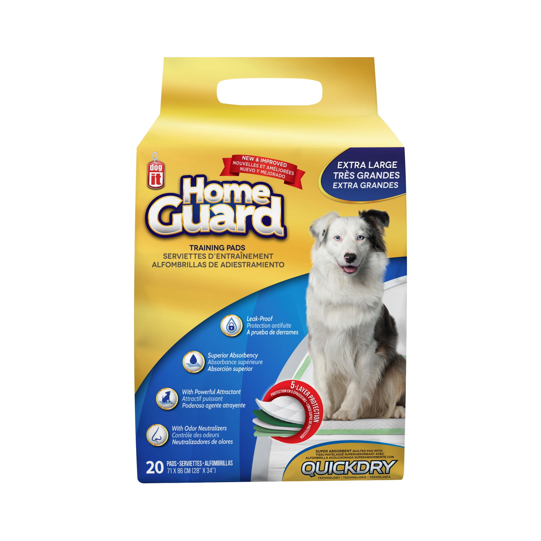Dogit large training pads, 28 in x 34 in, 20 count - Walmart.com