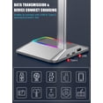 New bee Headset Stand with 7-Color LED, 2 Ports (Type-C/USB) for ...