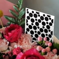 3drose, Black and White Spots, 6 Greeting Cards with Envelopes ...