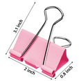 OWLKELA Jumbo XL Colored Binder Clips, 24 Pack Extra Large 2 inch Metal ...