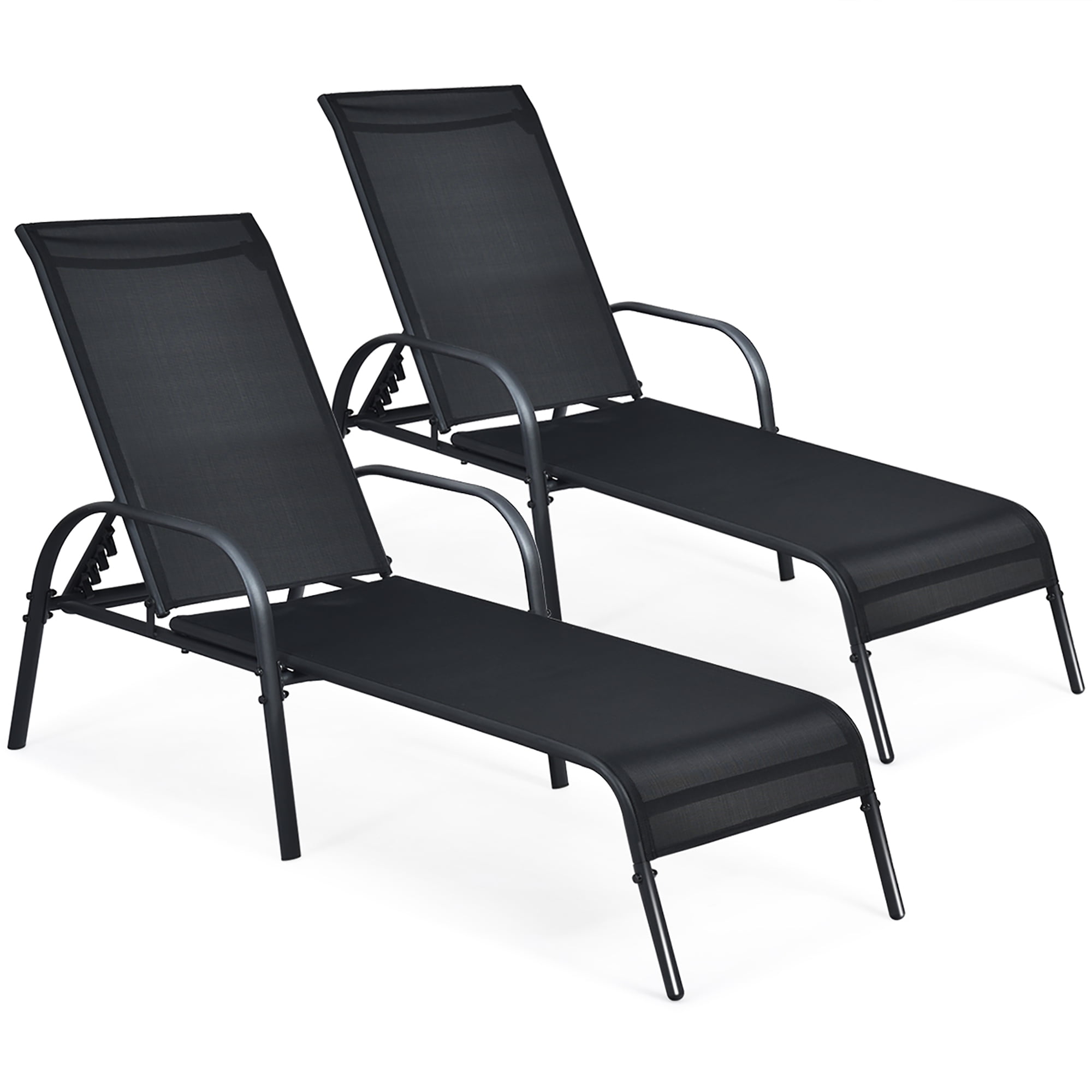 Click here for Costway 2pcs Outdoor Patio Lounge Chair Chaise Fab... prices
