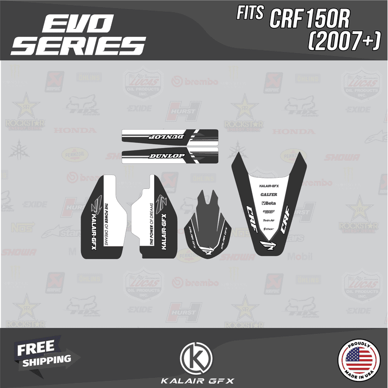 16 Mil Vinyl Dirt Bike Graphics Graphics Kit For Honda CRF110 (2013 ...