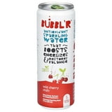 BUBBL'R Antioxidant Sparkling Water Wild Cherry Chill'r 12 fl oz cans 6 pack with flavors and ...