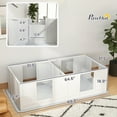 PawHut Whelping Box for Dogs with Waterproof Whelping Pad, Double Room ...