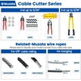 Cable Cutter Wire Cutter Heavy Duty Up to 1/8" 5/32" Stainless Steel ...