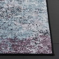 SAFAVIEH Tacoma Brian Abstract Machine Washable Runner Rug, Plum/Black ...