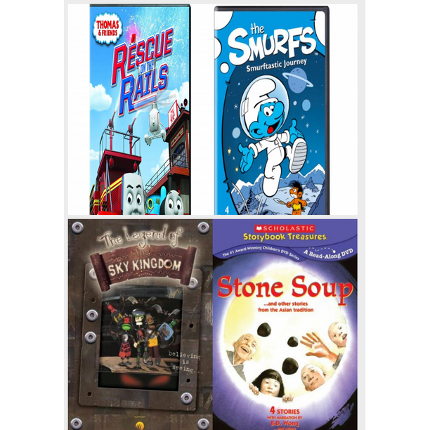 Children's 4 Pack DVD Bundle: Thomas & Friends: Rescue on the Rails ...