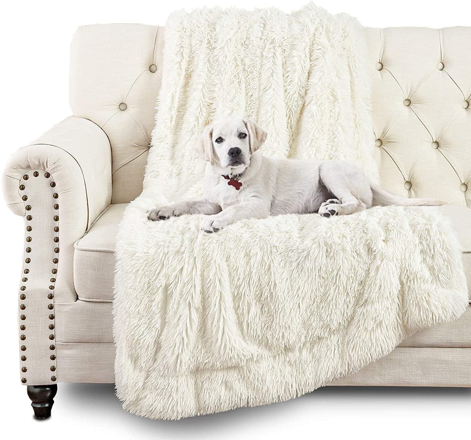 Junovo Luxury Velvet Fluffy Dog Blanket, Soft and Warm Pet Blankets, 20 ...