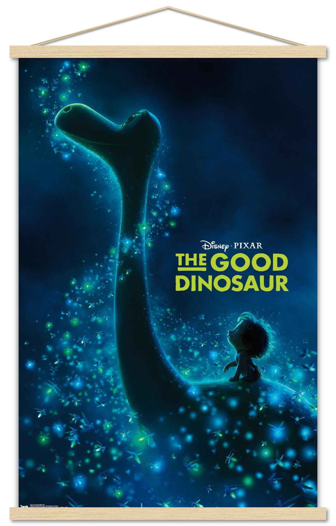 Disney Pixar The Good Dinosaur - One Sheet Wall Poster with Wooden ...