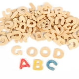 HILABEE 156Pcs Small Wooden Craft Letters, Alphabet Cutouts with ...