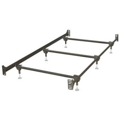 Glideaway Premium Heavy Duty Bed Frame 6-Leg with Center Support for ...