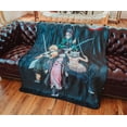 Demon Slayer Main Characters Flannel Blanket - Ultra-Soft Anime Throw ...