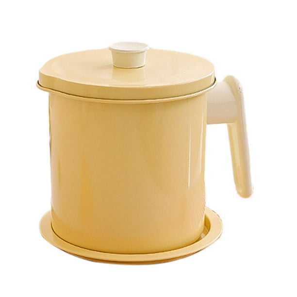 Oil Fryer Oil Storage Container with Fine Mesh Strainer Storing Frying ...