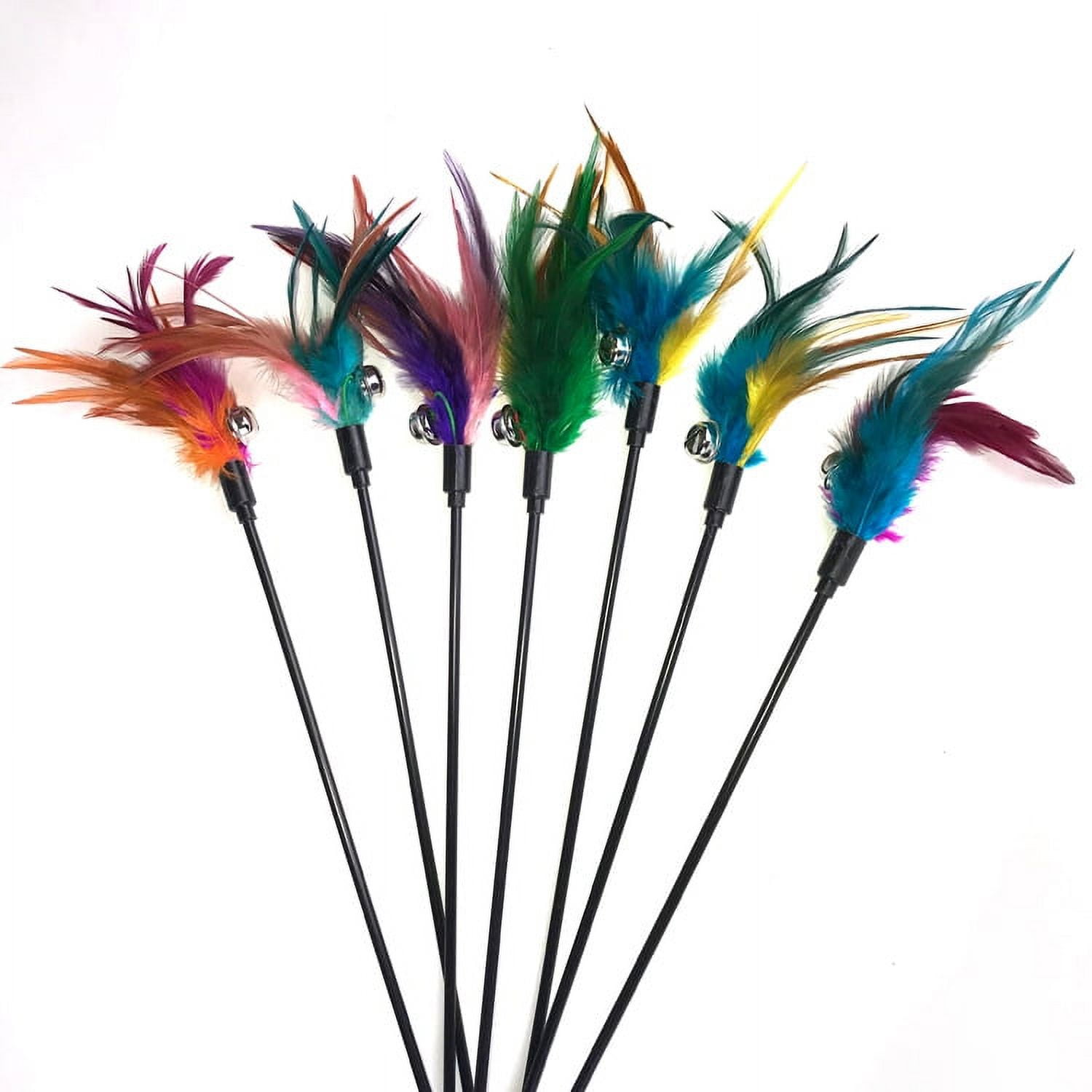 Click here for Jinsinto Cat Toys With Feathers And Cat Wand Feath... prices