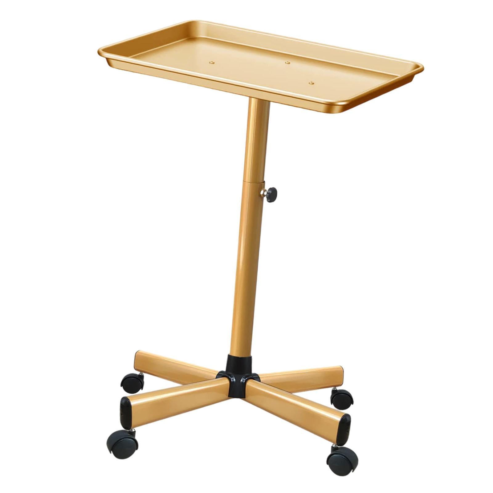Carro con bandeja rodante para salón de belleza, carrito para peluquero, bandeja ajustable para ...