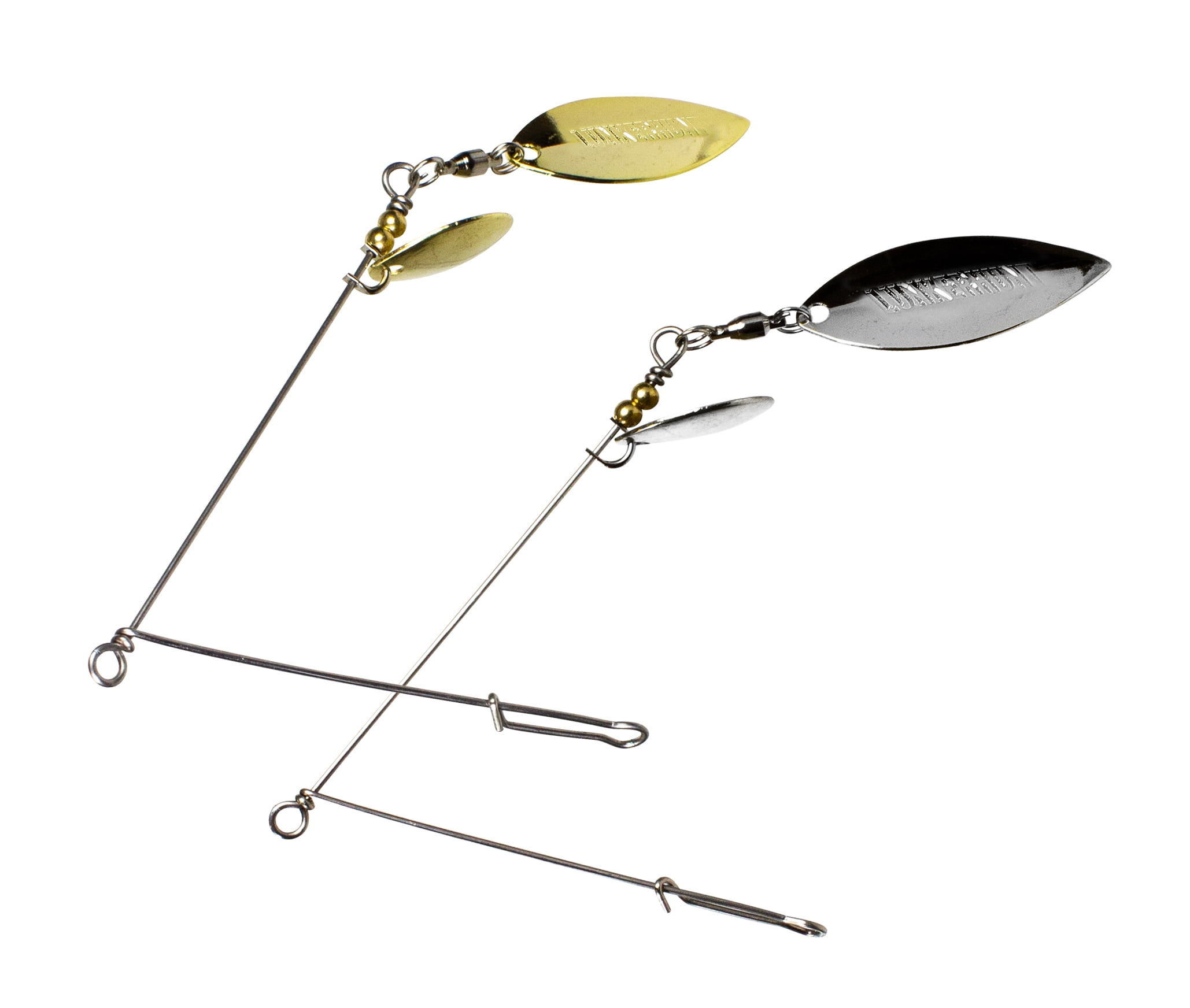 Lunkerhunt Willow Leaf Blade Wire Arm Pkg - Gold and Silver,4.75in ...