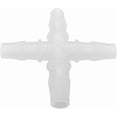 6 Pack Plastic Hose Barb Fitting 3/8 Inch Barbed Equal 4 Way Pipe ...