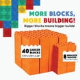 BiggoBlocks Extra Large Jumbo Building Blocks Set, 48 Pieces, Orange ...