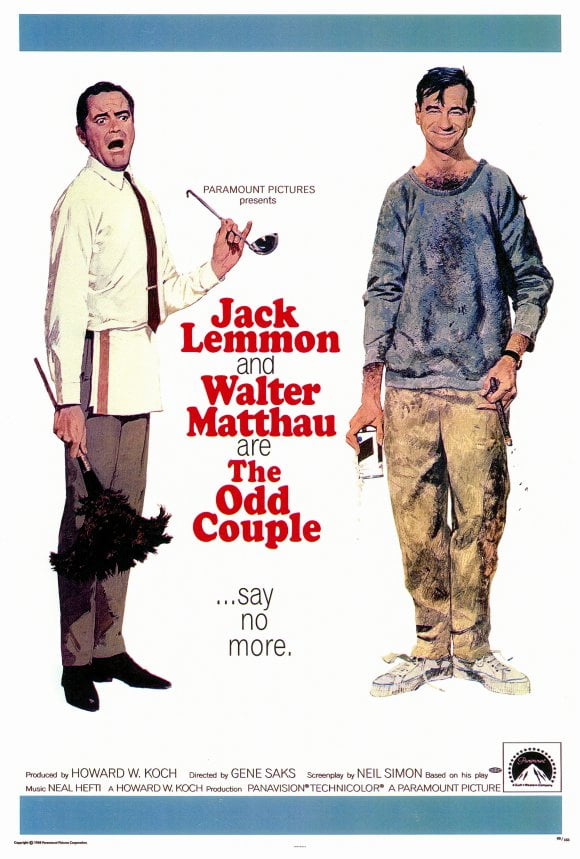 The Odd Couple (1968) 27x40 Movie Poster - Walmart.com