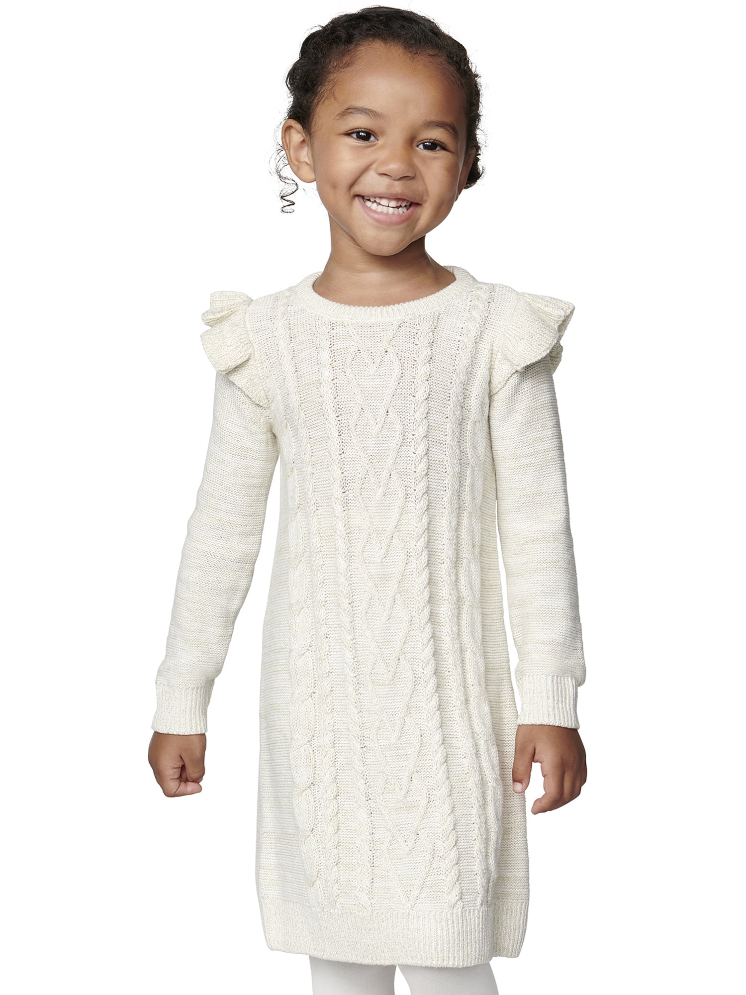 The Children's Place Toddler Girl Long Sleeve Sweater Dress, Sizes 12M ...