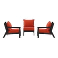 WestinTrends Avalon Outdoor Patio HDPE Sectional Sofa with Patio ...