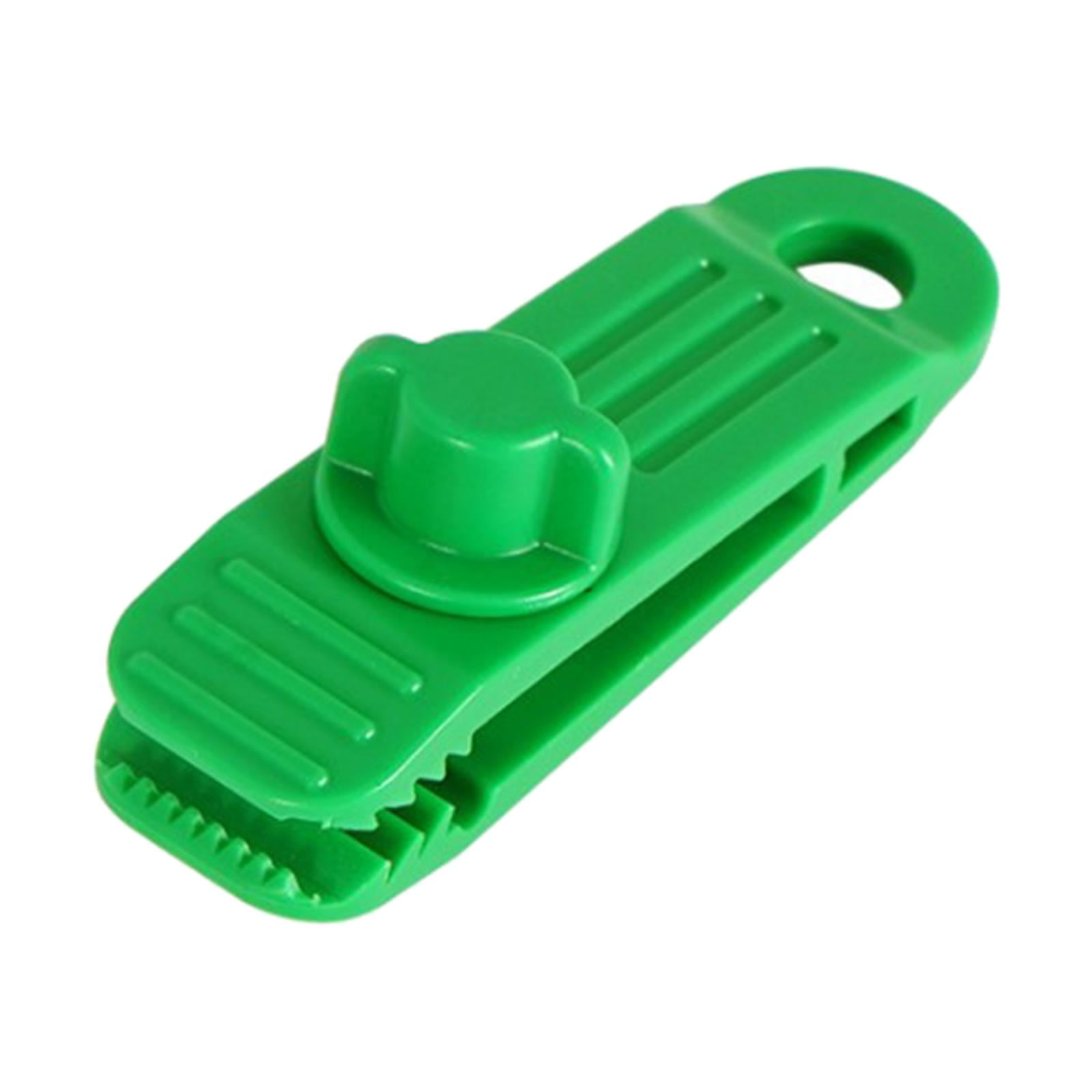 Heavy Duty Camping Tarp Clips Tent Awning Clamps Guyline Fastener Green ...