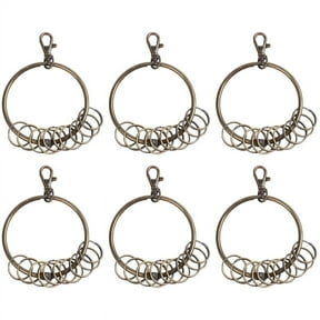 Unique Bargains Key Organizer Keychain with 30 Metal Rings for Key ...