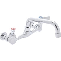 WOWOW Commercial Sink Faucet with 10” Swivel Spout, 8" Center Wall ...