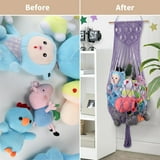 Stuffed Animal Storage Hammock, 63’’ Jumbo Hanging Net Organizer for ...