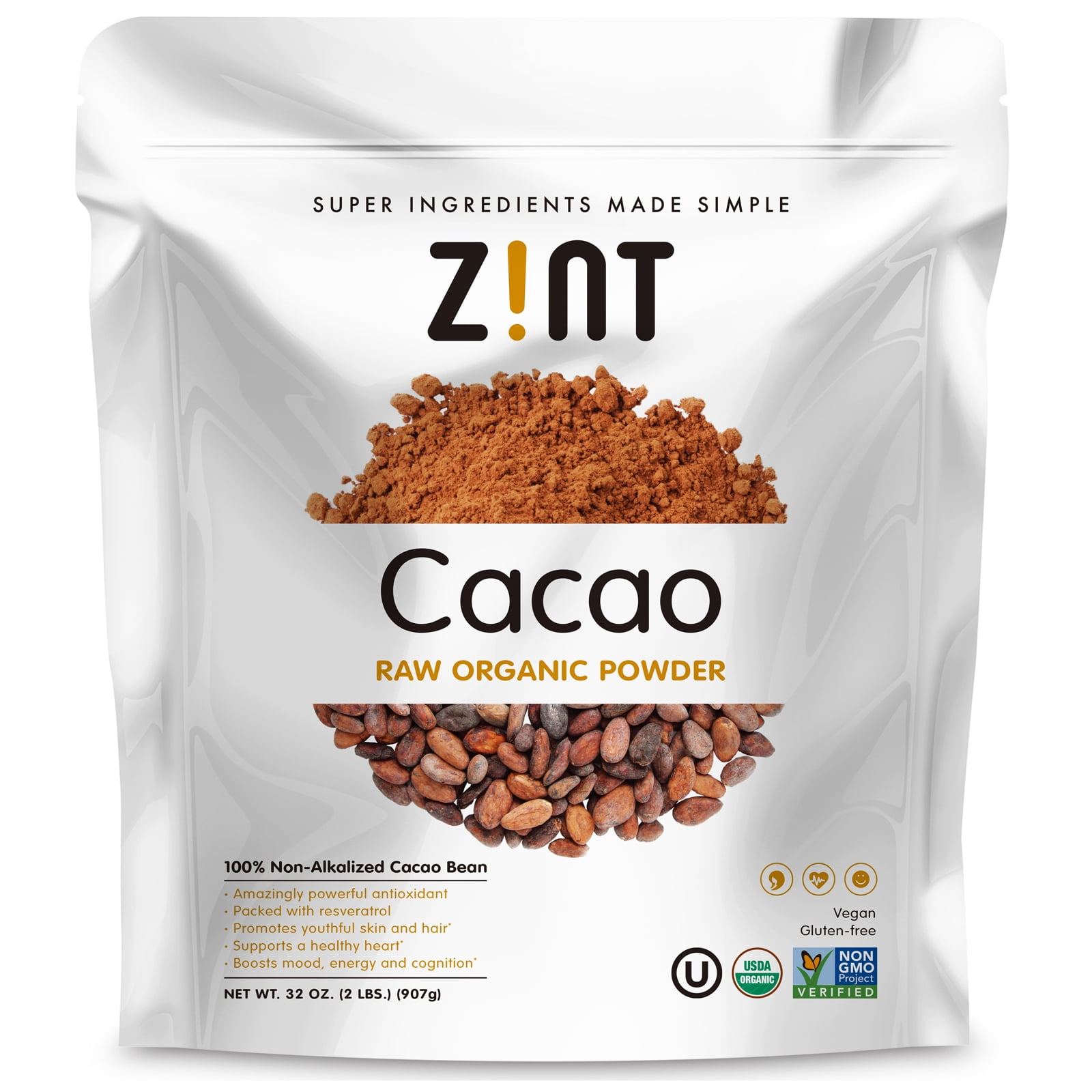 Click here for Zint  Raw Organic Cacao Powder  32 Oz (907 G) 32 O... prices