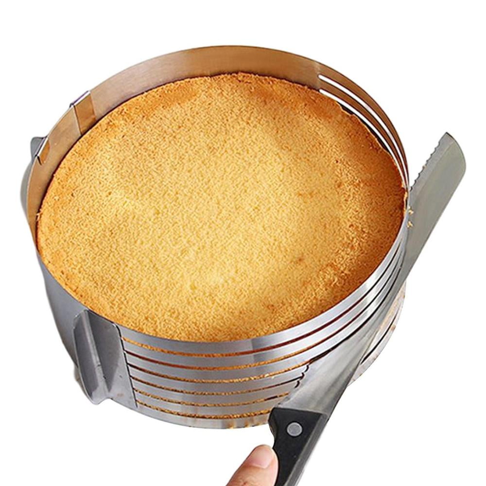 Tohuu Cake Cutter Slicer Stainless Steel Cake Slicer Leveler 7-Layer ...