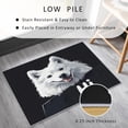 Cute Samoyed Dog Area Rug, Cartoon Animal Pet Pattern Carpet, Washable ...