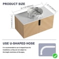 LHYY 36" Bathroom Vanity With Top Ceramic Art Sink and Artificial Stone ...
