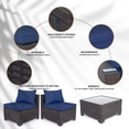 LEVELEVE 6 Pieces Outdoor Patio Furniture Sets,Rattan Conversation ...