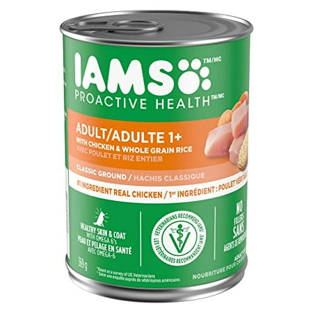 IAMS Proactive Health Wet Dog Food Adult, Chicken and Whole Grain Rice ...