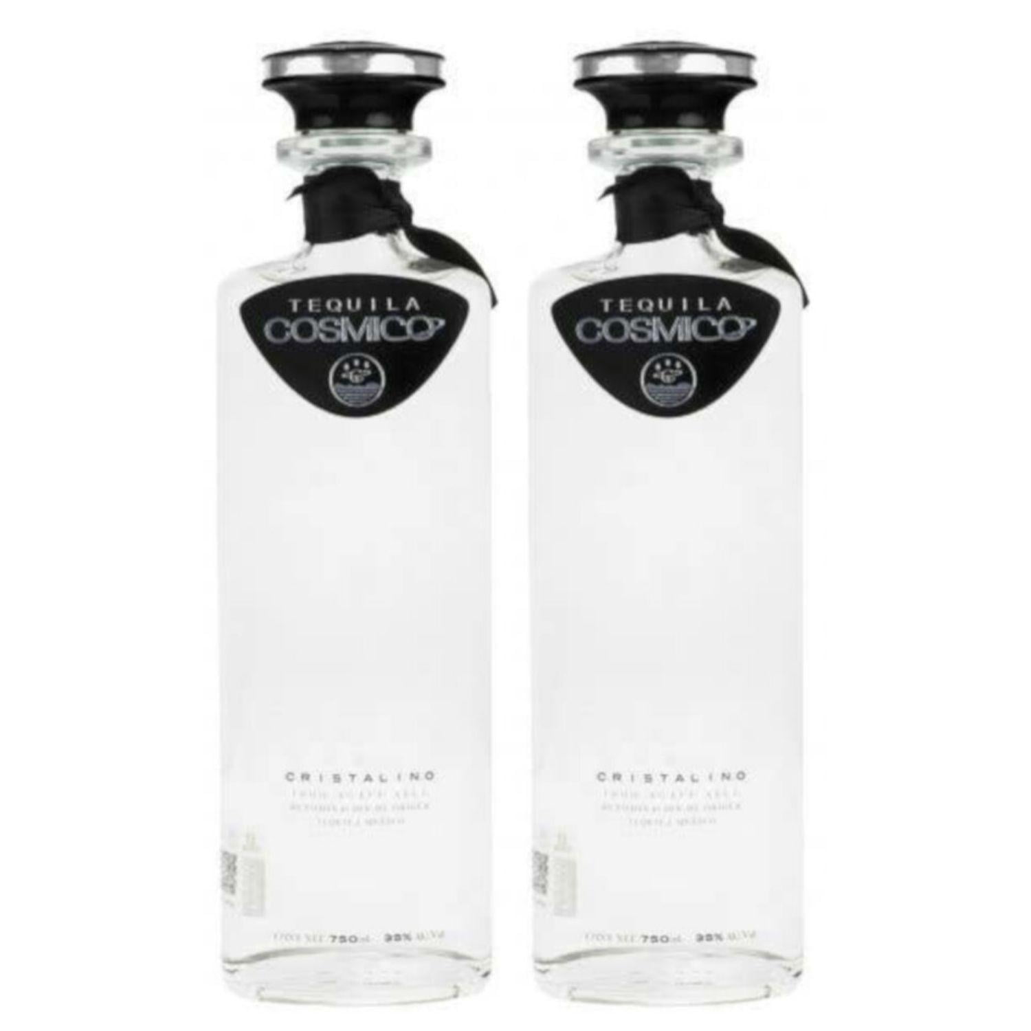 Pack de 2 Tequila Cosmico Añejo Cristalino 100% 750 ml | Walmart en línea