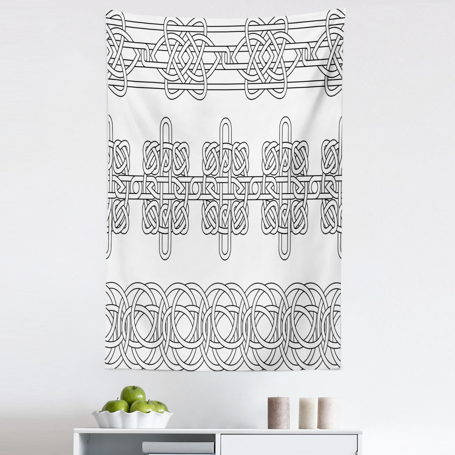 Irish Tapestry, Indigenous Motifs in Stencil Art Style Celtic Culture ...