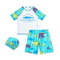 Adeawade 8-9 Years Swimsuit For Boy Cartoon Prints Swimwear Round Neck ...