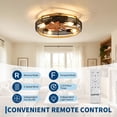 CazToi 20.5 Inch Bohemian Style ABS Caged Ceiling Fan Light Kit, E26 ...