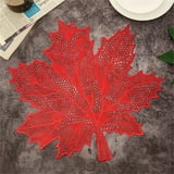 Non-Slip Maple Leaf Placemats Bowl Mats Durable Table Decoration for ...