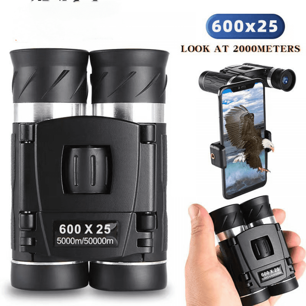 Binoculars 600x25 Binoculars for Adults High Powered - Clear HD Prism ...