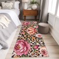 2'x6' Rug Runners for Hallways Kitchen, Pink Flowers Non Slip Entryway ...