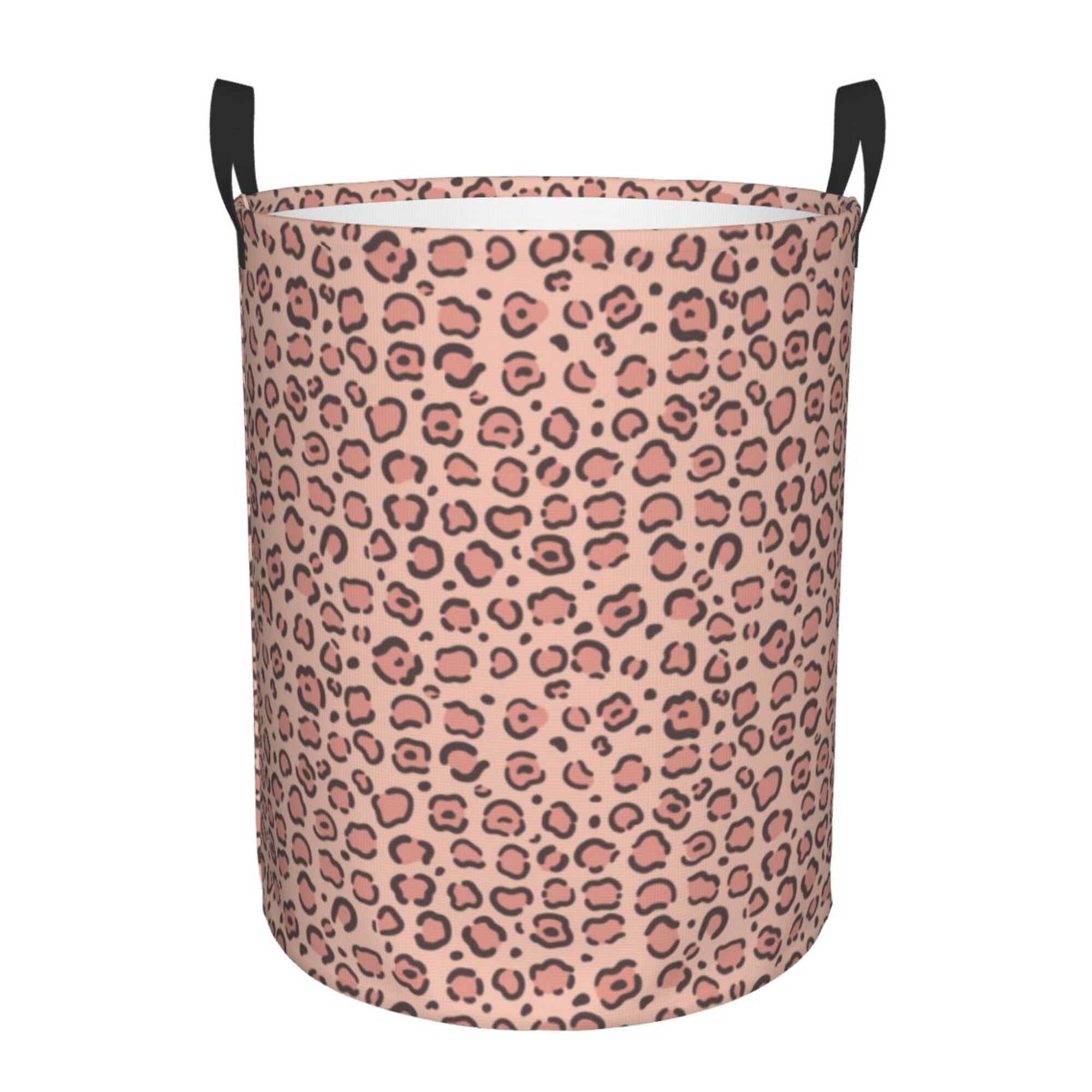 DouZhe Waterproof Collapsible Large Laundry Baskets, Fashion Leopard ...