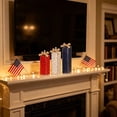 3 PCS Patriotic Red White Blue Decorations 4th of July Wood Table Block ...