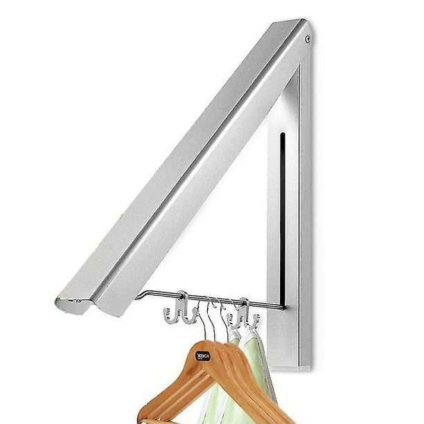 Home Retractable Clothes Rack - Wall Mounted Folding Clothes Hanger ...