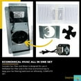 Ductless Exhaust Fan Grille Louver, Motor, Unscented Filter Cartridge ...