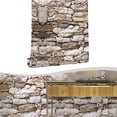 Stone Wall Self-Stick Wallsticker Roll 3D Effect Vinyl Art For Home ...